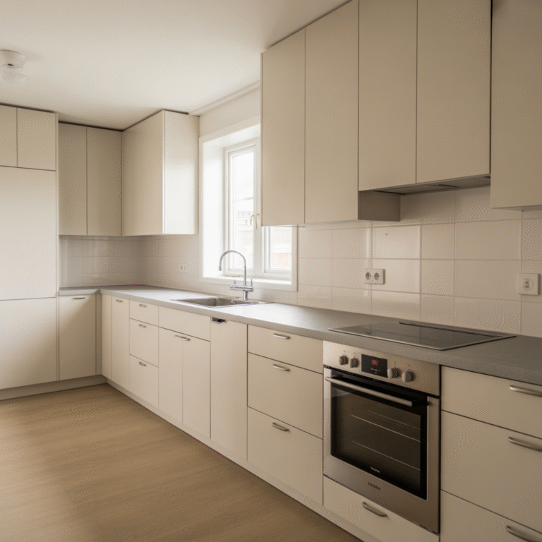 Renovering av kök med nya stommar och bänkskiva i Saltå, Järna ...
